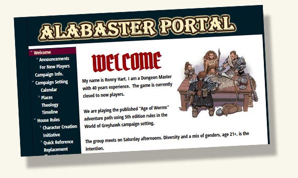 D&D – Campaign Website | Dungeon Master Assistance