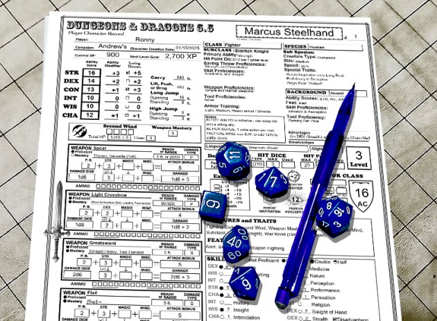 D&D 5.5 Character Sheet – Fillable and Auto-Calculating | Dungeon ...